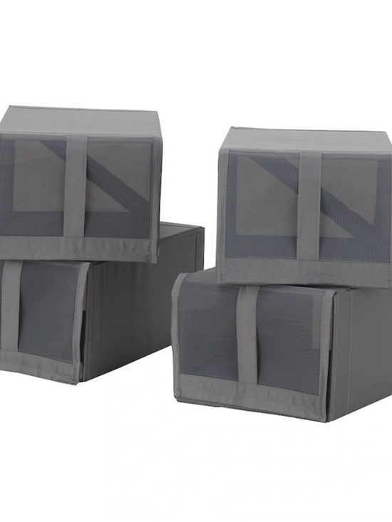 IKEA | Storage & Organization | Ikea Gray Fabric Underbed Storage Set ...